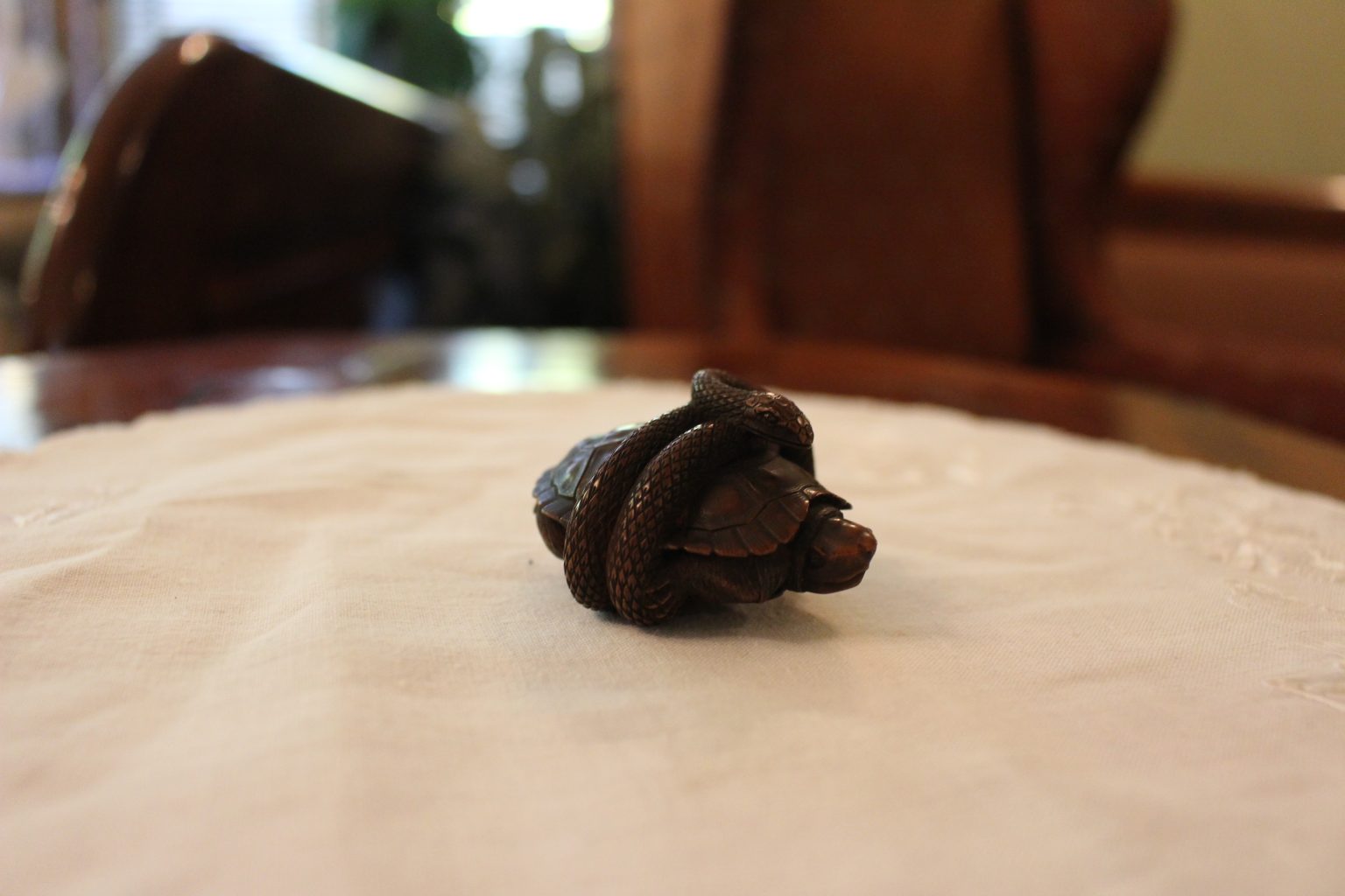 Turtle Snake Netsuke - Eldon House